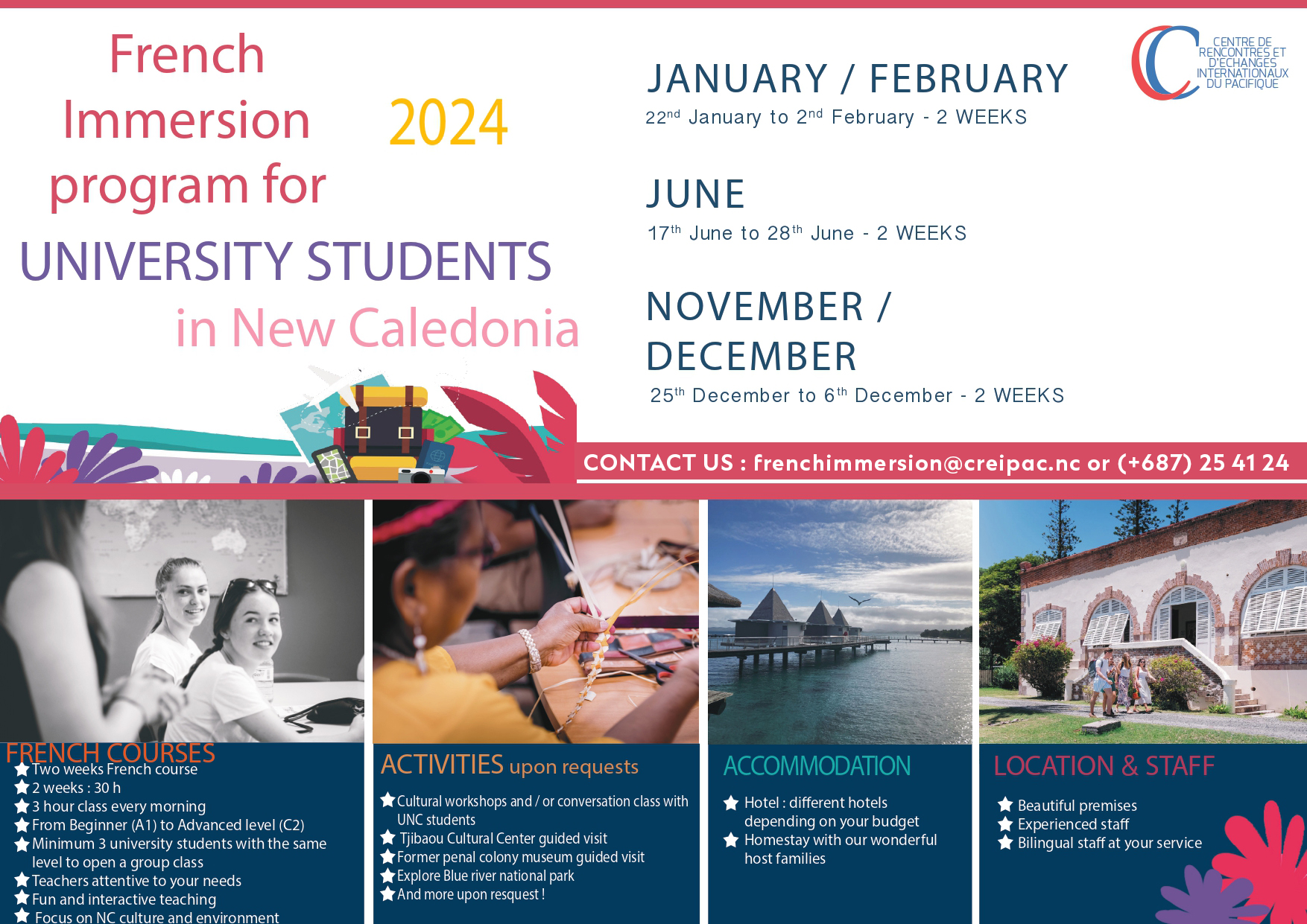 IMMERSION LANGUAGE COURSES – CREIPAC