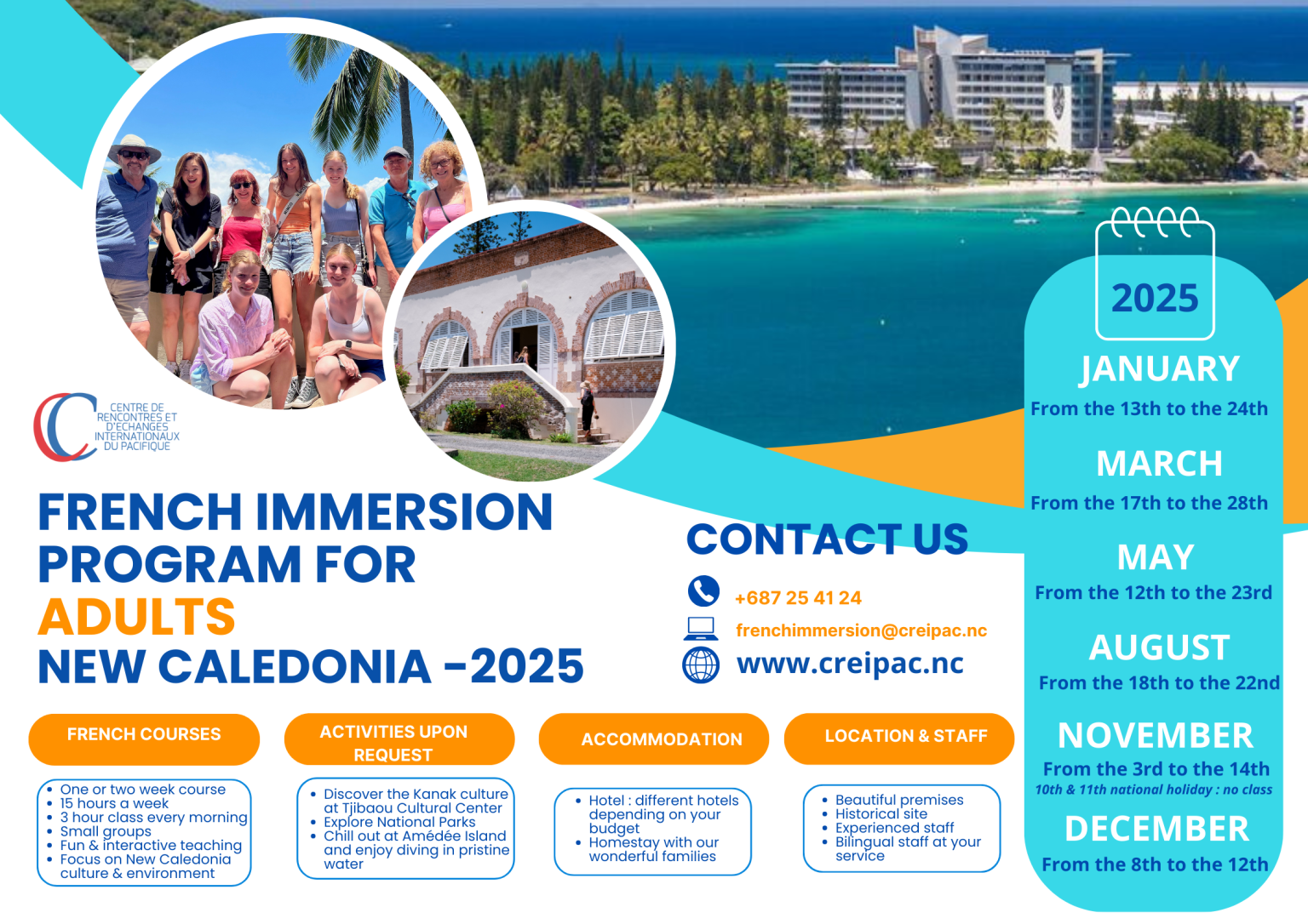 FRENCH IMMERSION PROGRAMS – CREIPAC